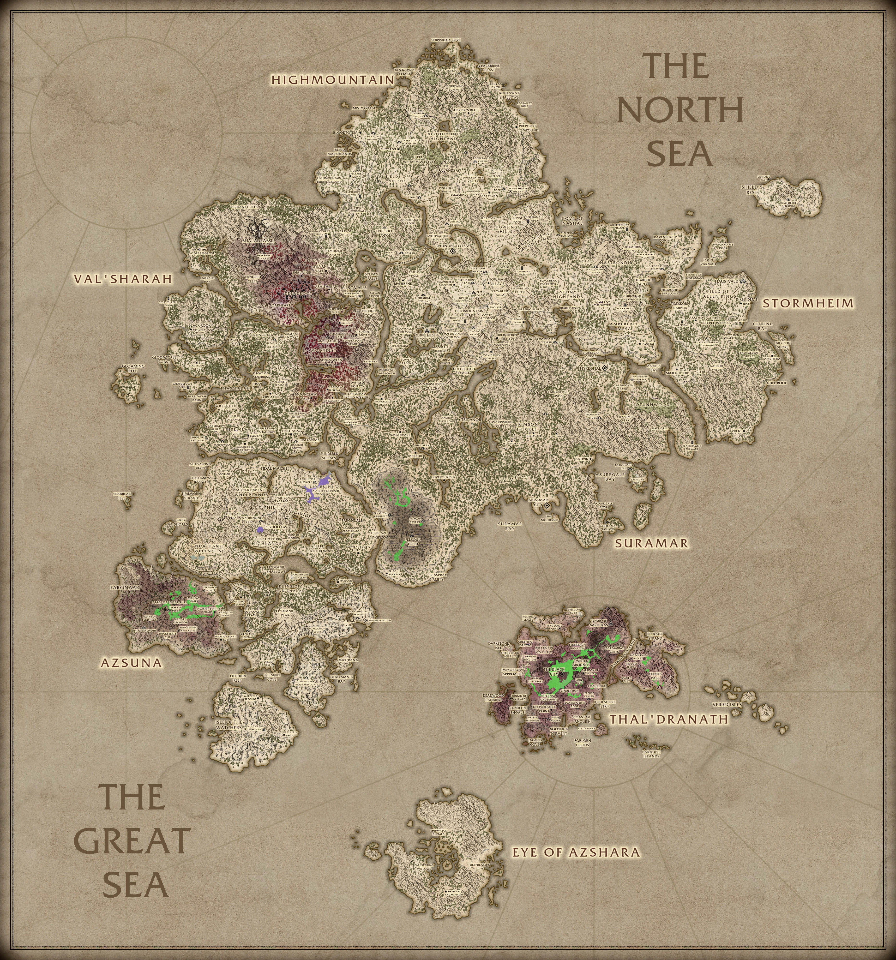 World Map | The Broken Isles